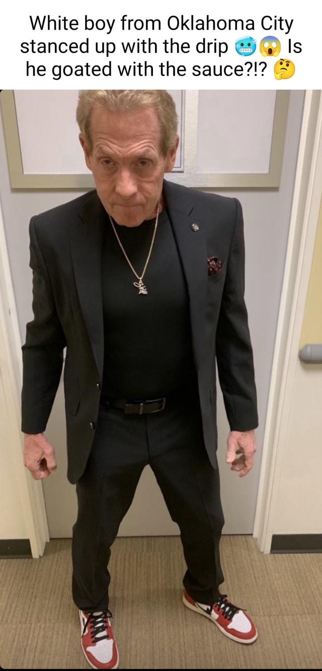 White boy from Oklahoma City stanced up with the drip Is he goated with ...