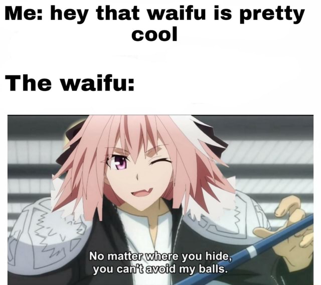 Me: hey that waifu is pretty cool The waifu: - iFunny