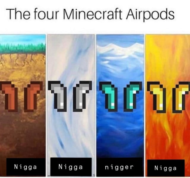The four Minecraft Airpods - iFunny