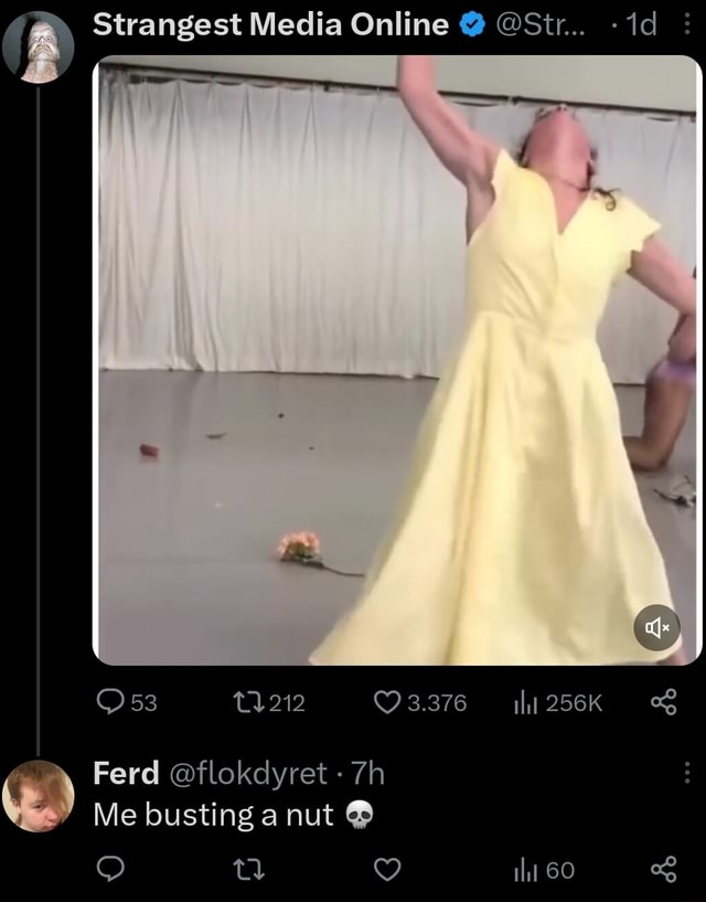 Strangest Media Online @ @Str... -id 3.376 256K Ferd @flokdyret - Me busting a nut - iFunny