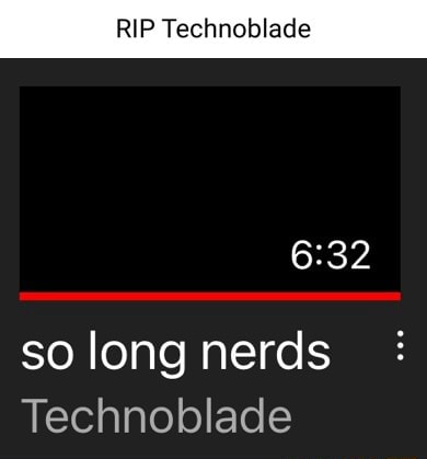 RIP Technoblade so long nerds Technoblade - iFunny