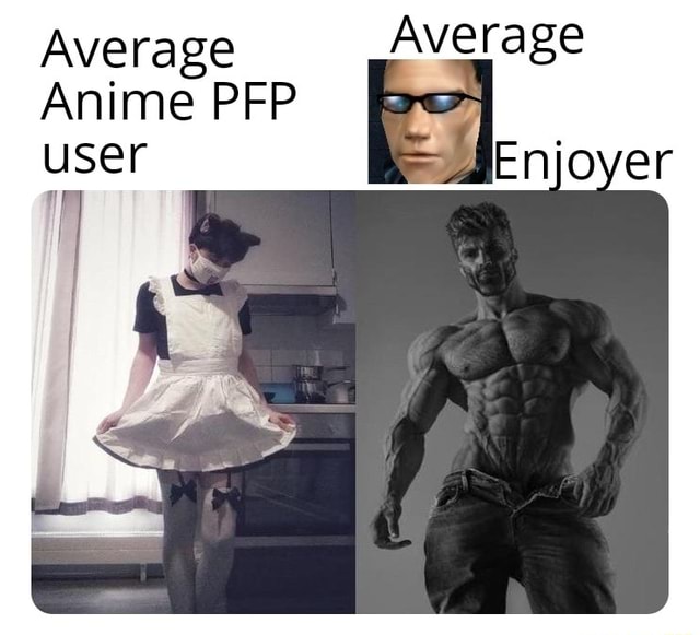 Average Average Anime PFP user Enjoyer - iFunny
