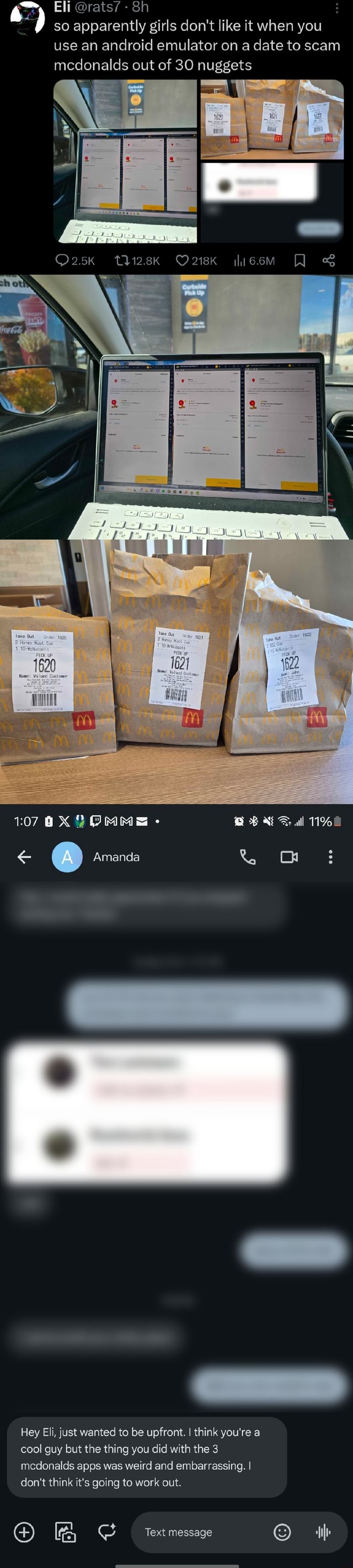 Eli @rats/ Sh so apparently girls don't like it when you use an android ...