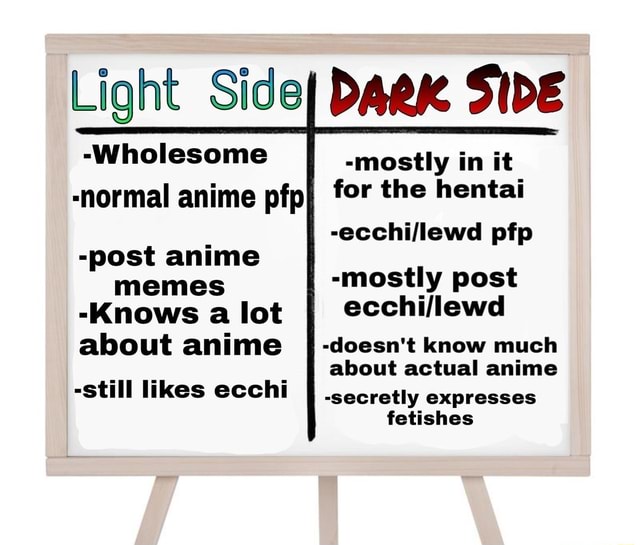 Light Side SIDE -Wholesome -normal anime pfp for the -post anime I ...