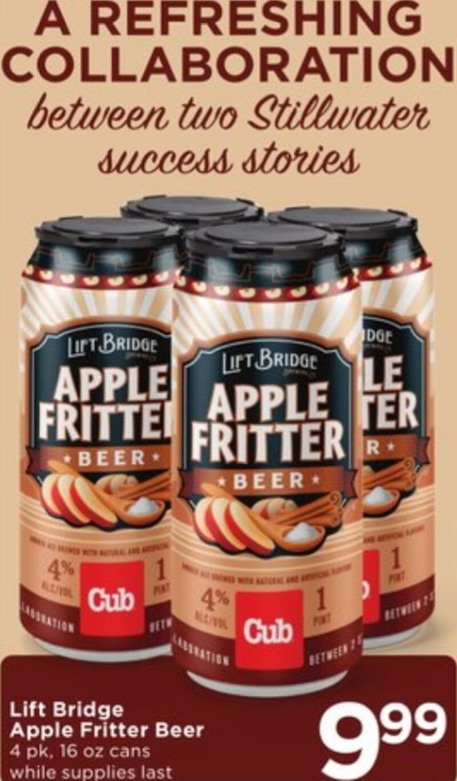 A REFRESHING COLLABORATION between two Stillwater TOO Lift Bridge Apple ...