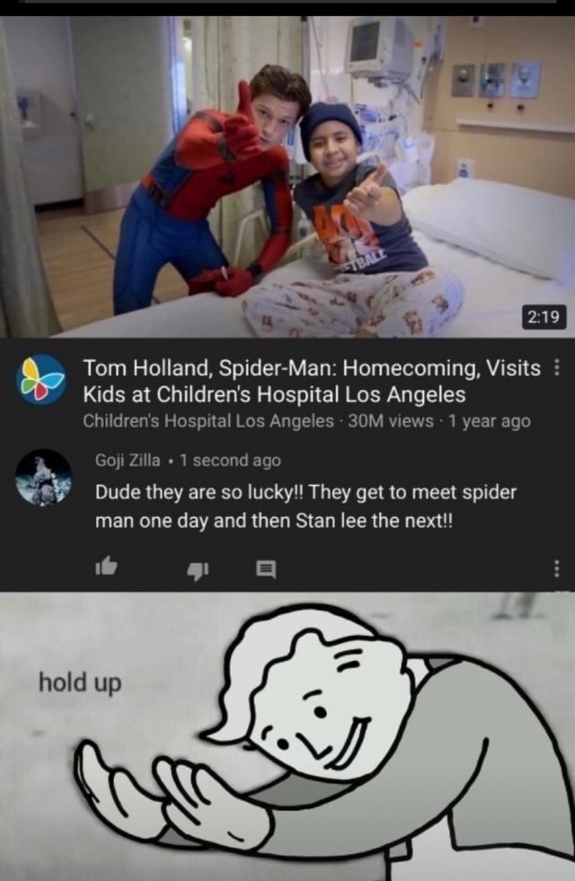 Tom Holland, Spider-Man: Homecoming, Visits 5 Kids at Children's ...