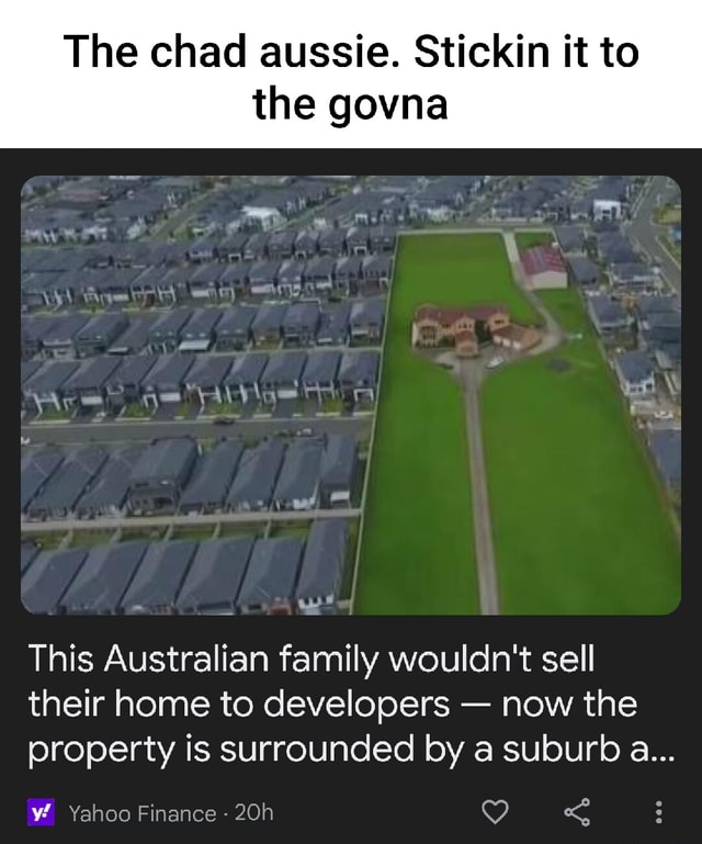 The chad aussie. Stickin it to the govna mr \ ,ne I ww This Australian ...