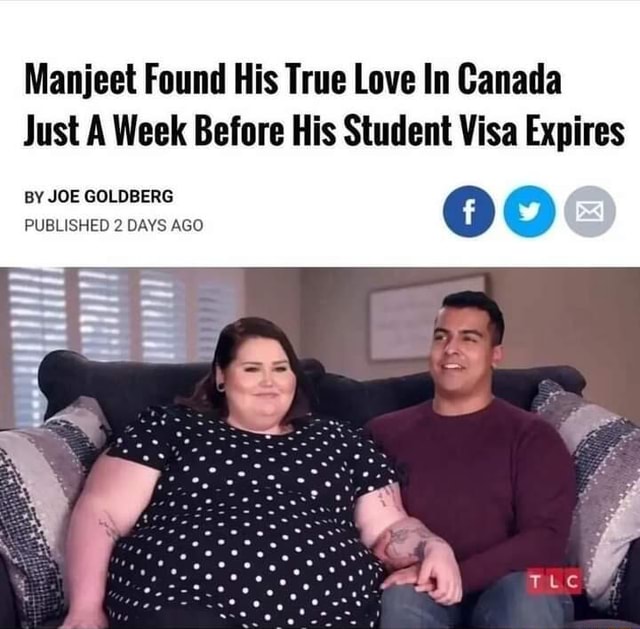 Manjeet Found His True Love In Canada Just A Week Before His Student ...