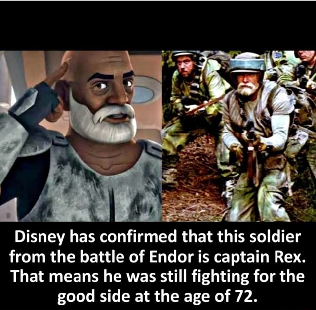 Disney has confirmen that this soldier from the battle of Endor is ...