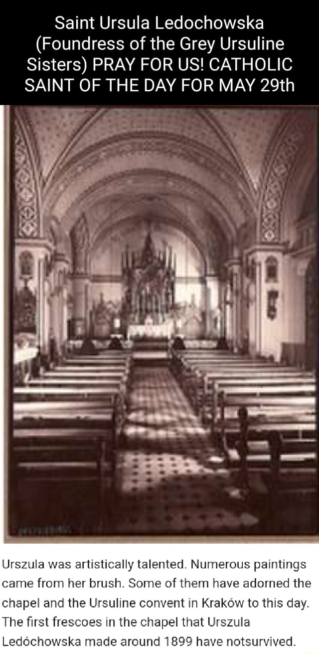 Saint Ursula Ledochowska (Foundress of the Grey Ursuline Sisters) PRAY ...