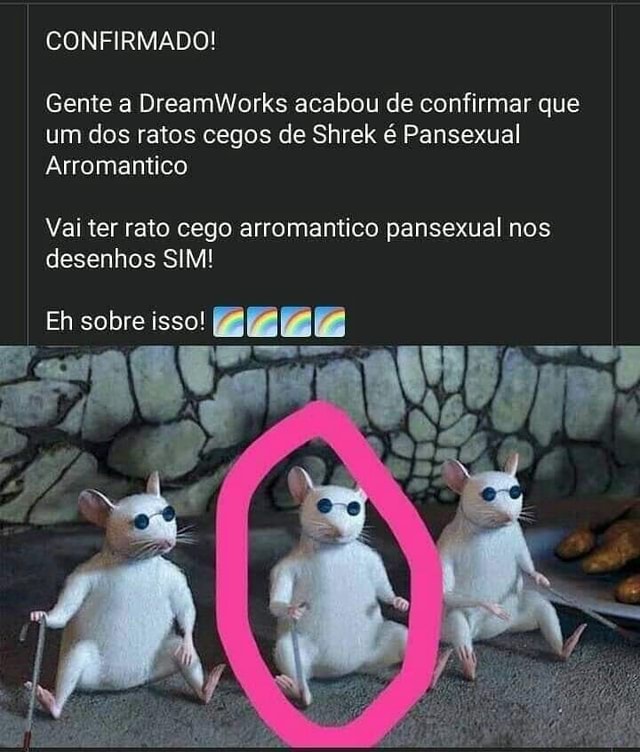 CONFIRMADO! Gente a DreamWorks acabou de confirmar que um dos ratos ...