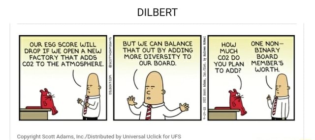 DILBERT BUT WE CAN BALANCE THAT OUT BY ADDING MORE DIVERSITY TO OUR ...