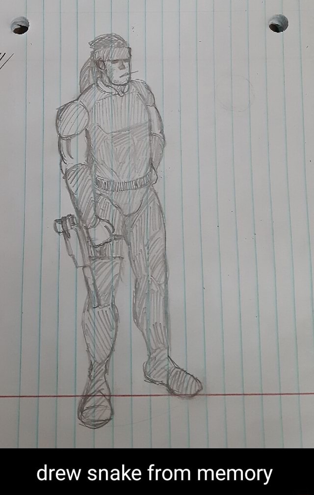 Drew snake from memory - iFunny
