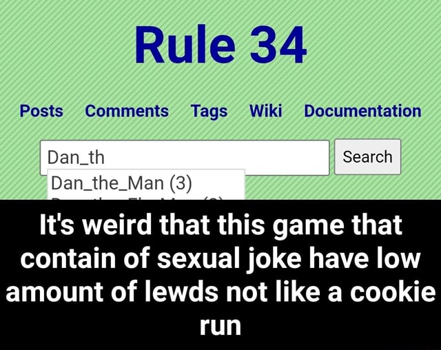 Rule 34 Its Weird That This Game That Contain Of Sexual Joke Have
