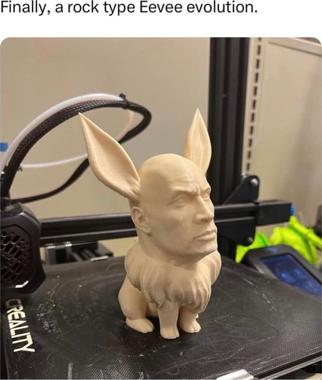 Finally, rock type Eevee evolution. - iFunny