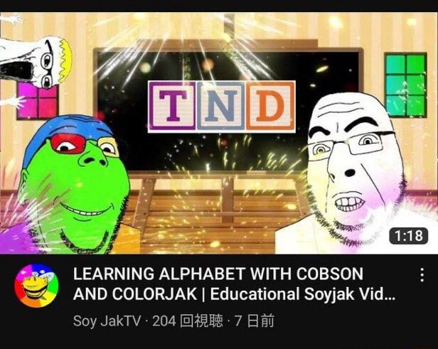 LEARNING ALPHABET WITH COBSON AND COLORJAK I Educational Soyjak Vid ...