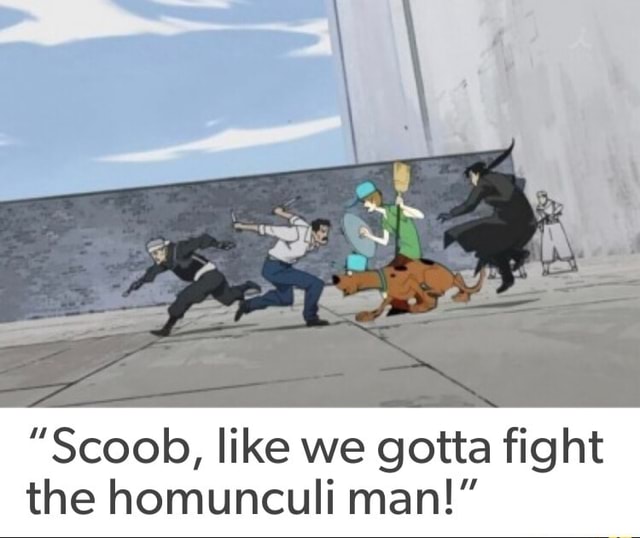 "Scoob, like we gotta fight the homunculi man!” - iFunny
