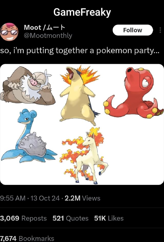 GameFreaky Moot /4,-k @Mootmonthly so, i'm putting together a pokemon ...