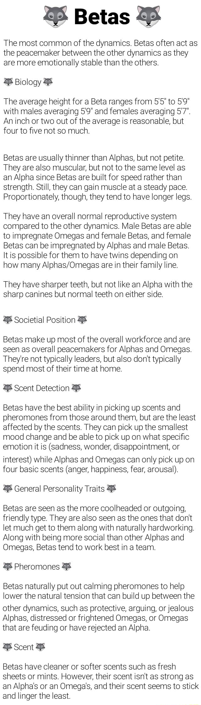 25 Betas The most common of the dynamics. Betas often act as the ...