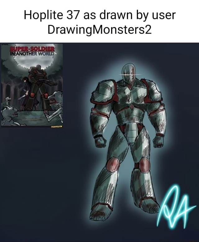 Hoplite 37 as drawn by user DrawingMonsters2 - iFunny