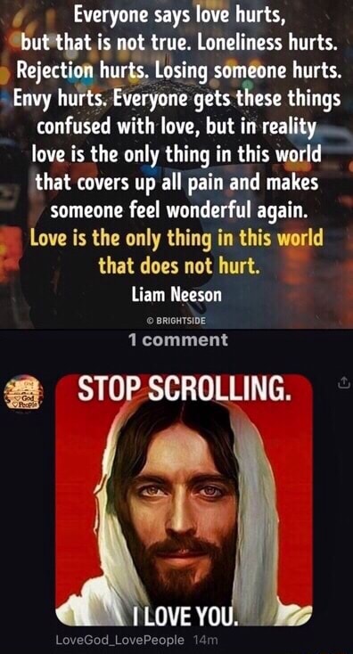 Everyone says love hurts, but that is is not true. Loneliness hurts ...