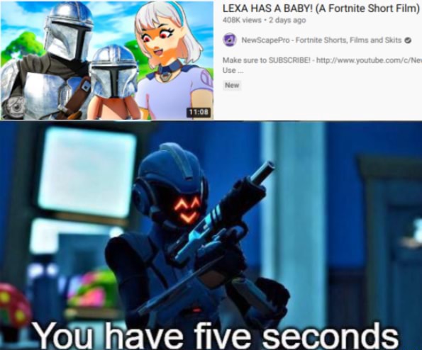 LEXA HAS A BABY! (A Fortnite Short Film) - iFunny