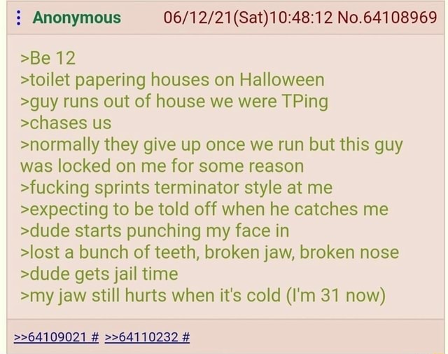 Anonymous No 64108969 Be 12 toilet Papering Houses On Halloween anonymous-no-64108969-be-12-toilet-papering-houses-on-halloween