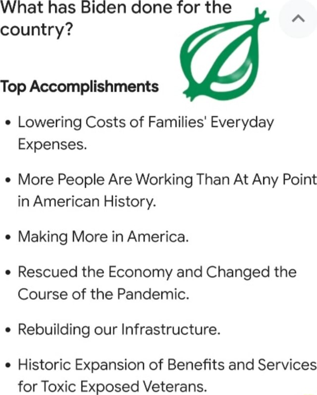 What has Biden done for the country? Top Accomplishments Lowering Costs ...