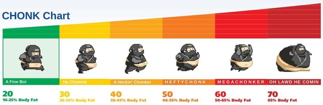CHONK Chart Fine Boi 20 HEFTYCHONK MEGACHONKER OH LAWD HE COMIN 50 60 ...