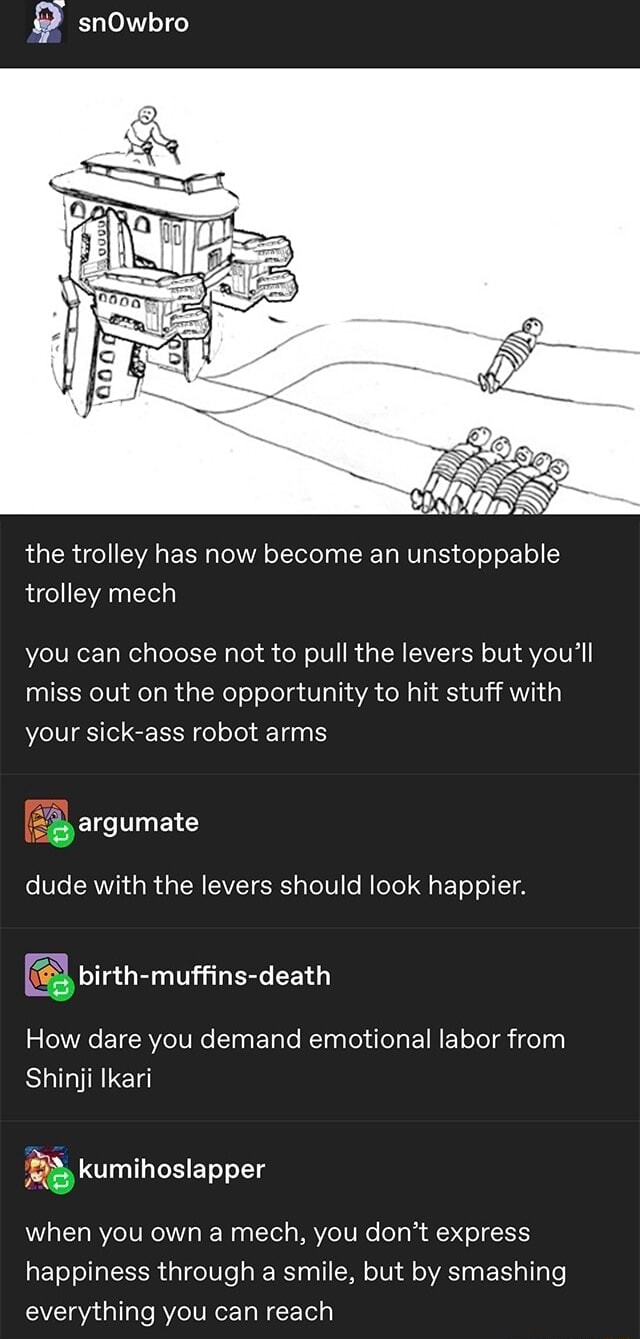 SnOwbro the trolley has now become an unstoppable trolley mech you can ...