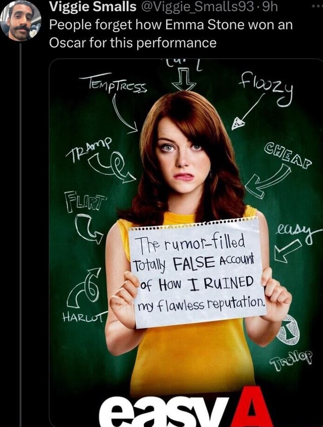 Viggie Smalls @Viggie Smalls93 People forget how Emma Stone won an ...