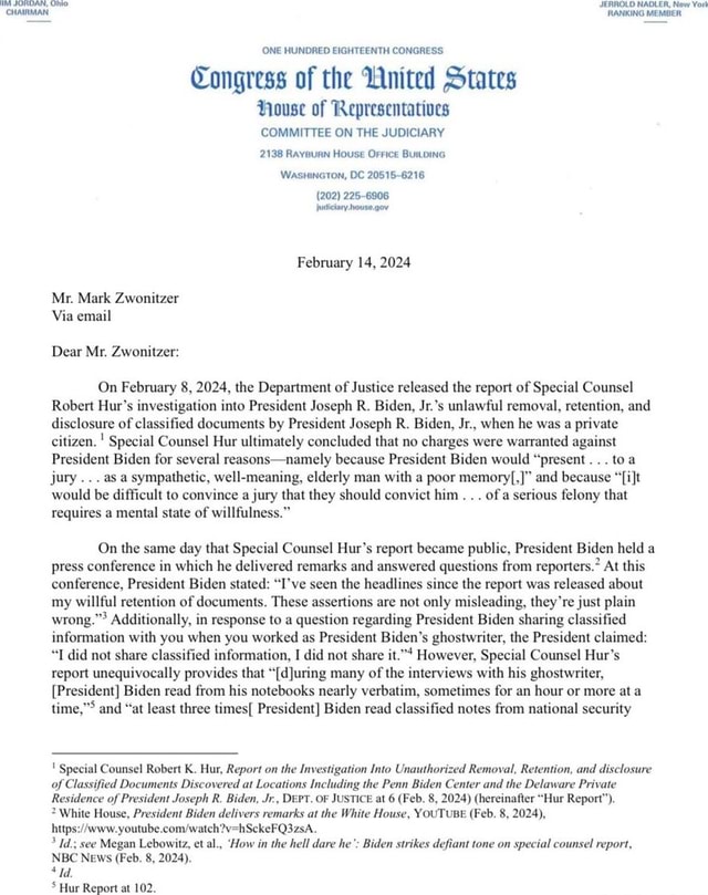 SERROLD RADLER, New Yor CHAIRMAN RANKING MEMGE ONE HUNDRED EIGHTEENTH ...