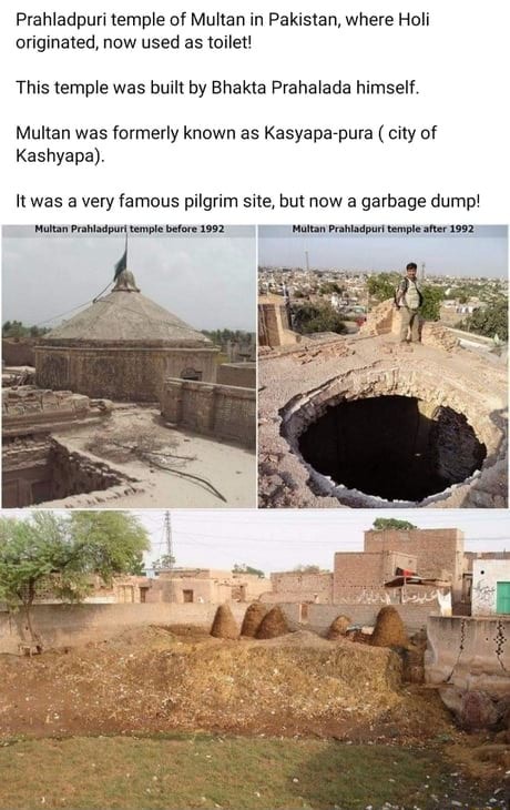 Prahladpuri temple of Multan in Pakistan, where Holi originated, now ...