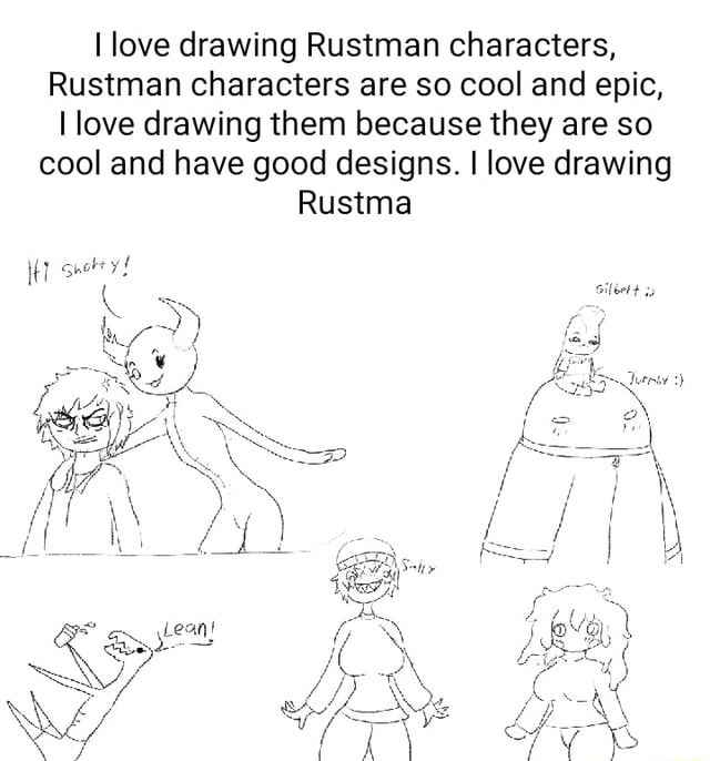 Love drawing Rustman characters, Rustman characters are so cool and ...