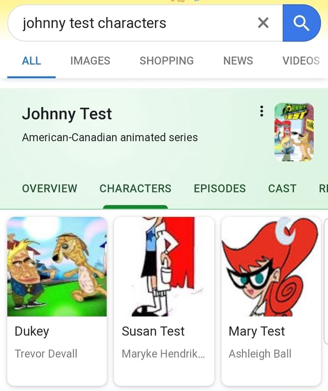 Johnny test characters X American-Canadian animated series OVERVIEW ...