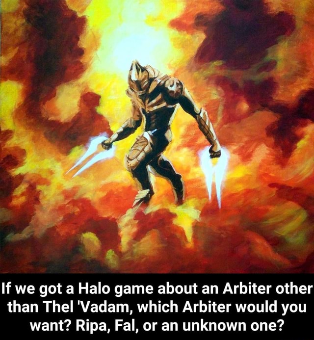 If we got a Halo game about an Arbiter other than Thel 'Vadam, which ...