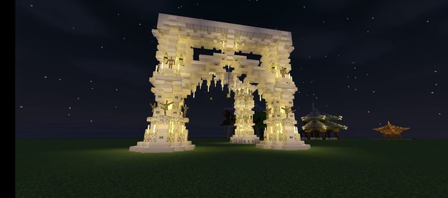 Pillars of my ongoing Minecraft Hindu(Indian) Temple... - iFunny