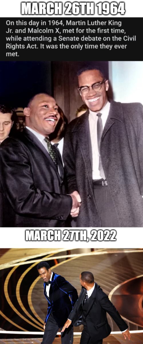 MARCH On this day in 1964, Martin Luther King Jr. and Malcolm X, met ...