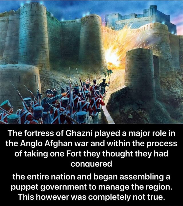 The fortress of Ghazni played a major role in the Anglo Afghan war and ...