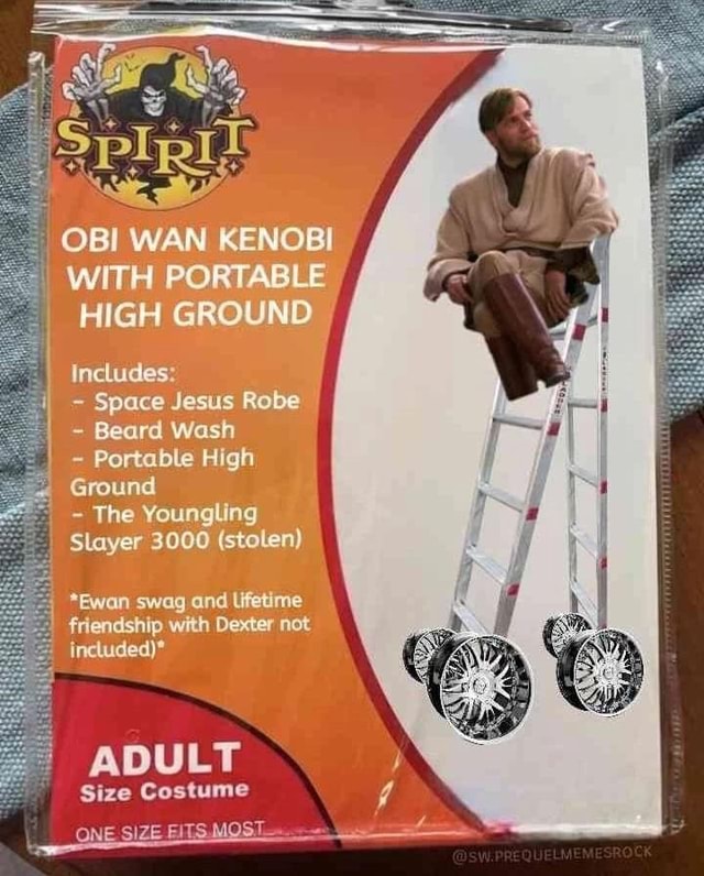 WAN KENOBI WITH PORTABLE / HIGH GROUND , Includes: - Space Jesus Robe ...