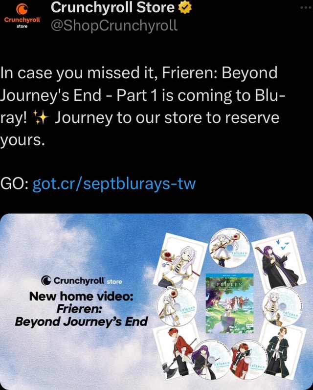 @ Crunchyroll Store @ShopCrunchyroll In case you missed it, Frieren ...