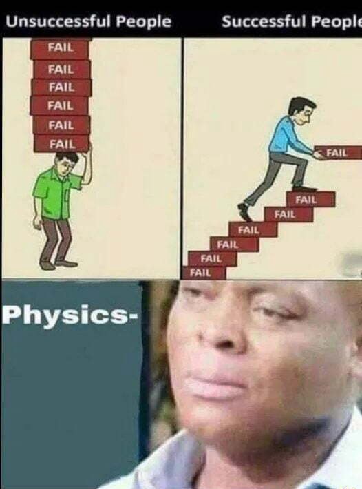 Unsuccessful People Successful People RAIL RAIL @AIL FAIL Physics- - iFunny