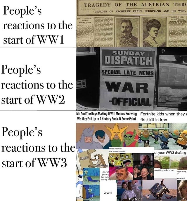 People's reactions to the start of WW I People's reactions to the start ...