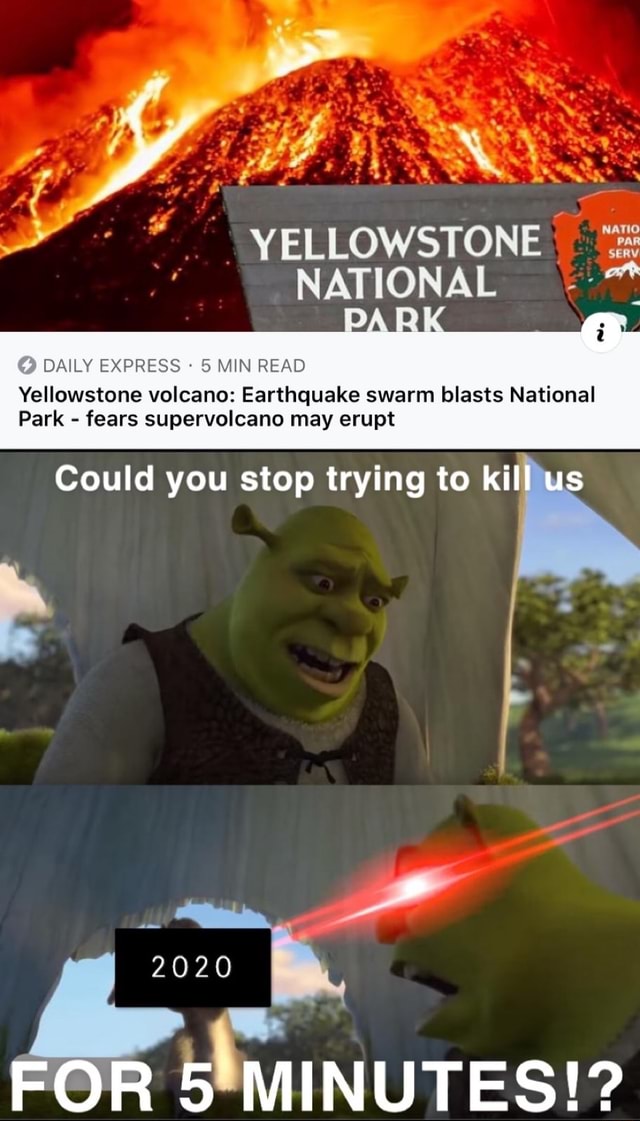 Yellowstone volcano: Earthquake swarm blasts National Park fears ...