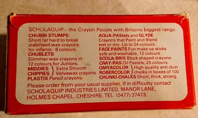 SCHOLAQUIP - the Crayon People with Britains biggest range AQUA-PAStels ...