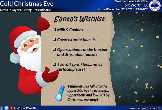 Weather ForecastOrrice Cold Christmas Eve Dress In Layers Bring Pets ...
