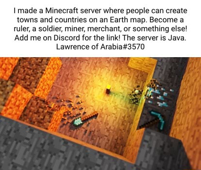I made a Minecraft server where people can create towns and countries ...