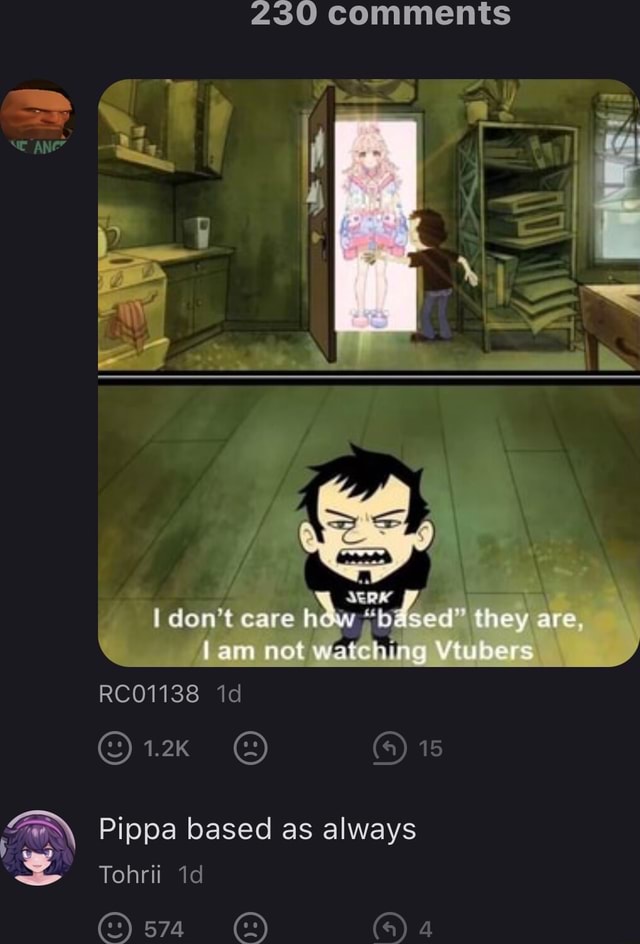 230 comments don't care "bised" they are lam not watching Vt (4) 15 ...