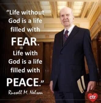 "Life without God is a life filled FEAR Life with God Is a life filled ...