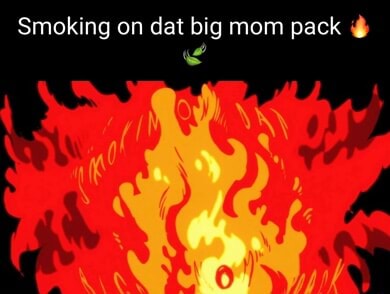 Smoking on dat big mom pack - iFunny